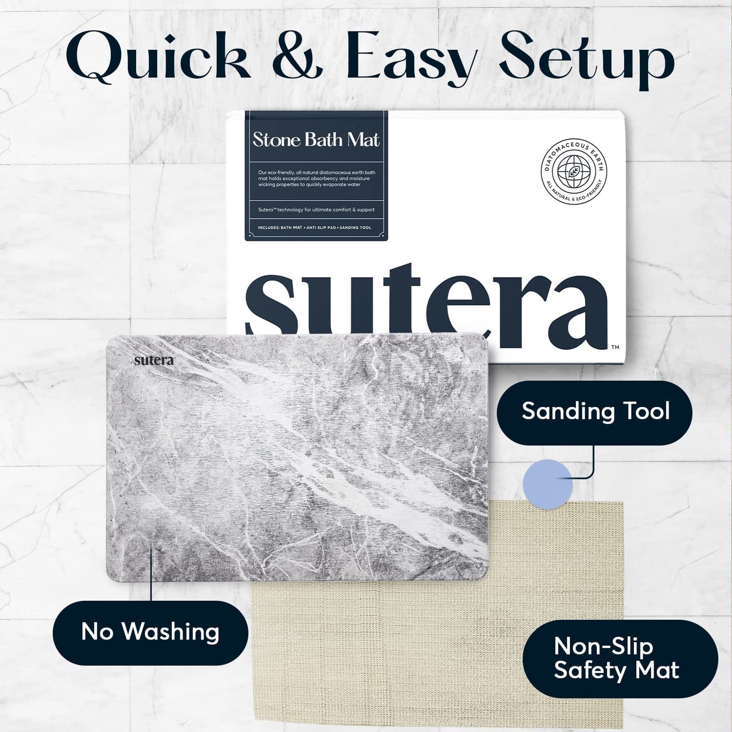 Sutera Stone Bath Mat