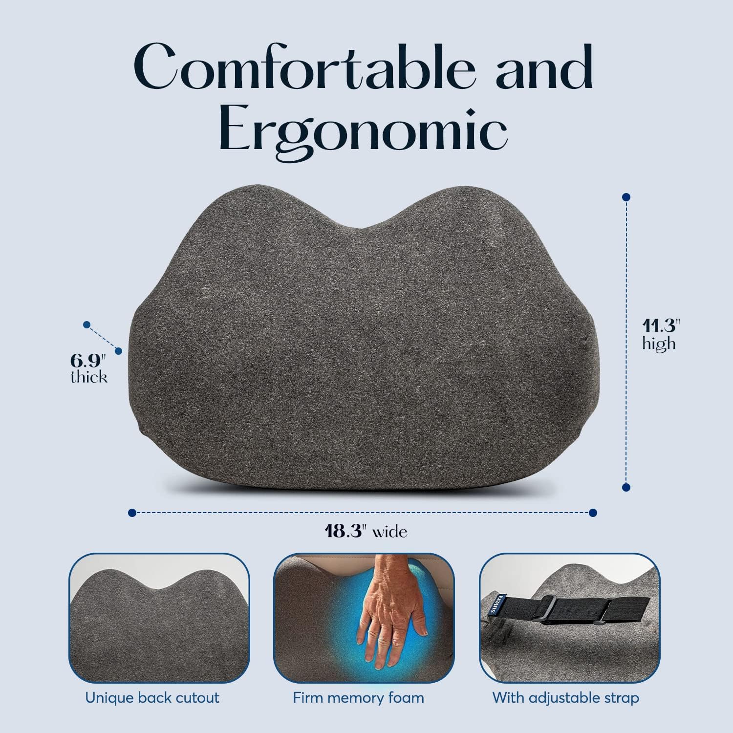 “Proper Posture” Lumbar Pillow – Sutera